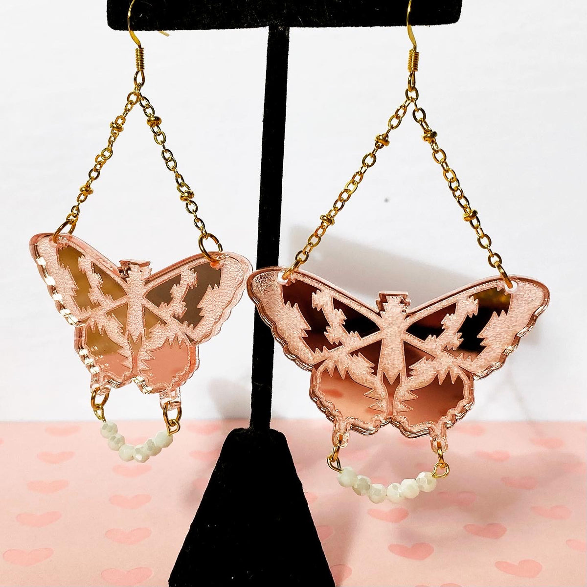 Butterflies with Gold chains – SaltyBlackSheepCreations